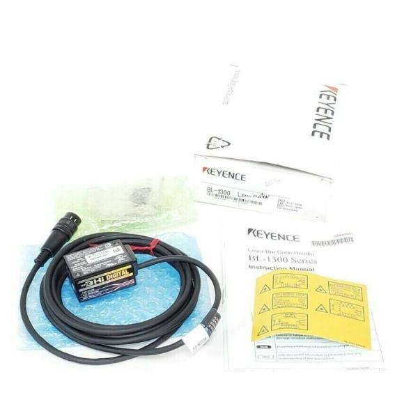NIB KEYENCE BL-1300 BARCODE READER LASER SINGLE SCAN BL1300NIB Keyence BL-1300バーコードリーダーレーザーシングルスキャンBL1300