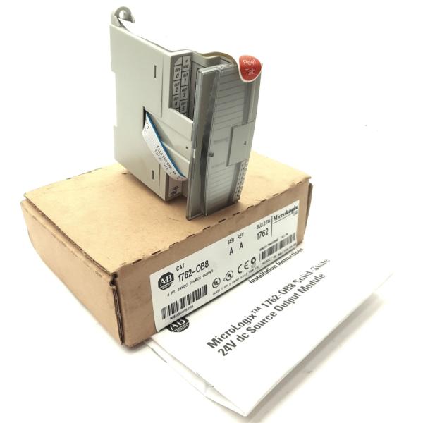 Allen Bradley 1762-OB8 MicroLogix Output Module 8 Point 24VDC Source OutputAllen Bradley 1762-OB8 Micrologix出力モジュール8ポイント...