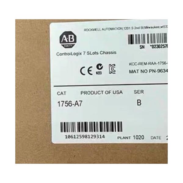 New Sealed for Allen Bradley 1756-A7 SER B ControlLogix 7 Slots Chassis 1756A7Allen Bradley 1756-A7 Ser B Controllogix 7...