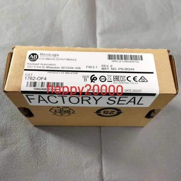 2022 New Allen-Bradley 1762-OF4 SER B MicroLogix Analog Output Module 1762-OF42022 New Allen-Bradley 1762-of4 Ser B Micr...