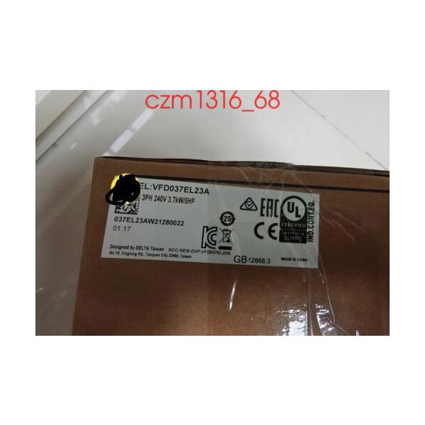 1PCS New DELTA VFD Inverter VFD037EL23A 3.7KW 5HP 3PHASE 220V 600Hz1PCS New Delta VFD Inverter VFD037EL23A 3.7KW 5HP 3PH...