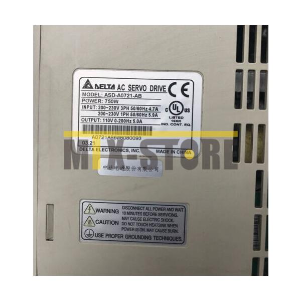 1pcs Delta AC Servo Drive ASD-A0721-AB1PCS Delta ACサーボドライブASD-A0721-AB