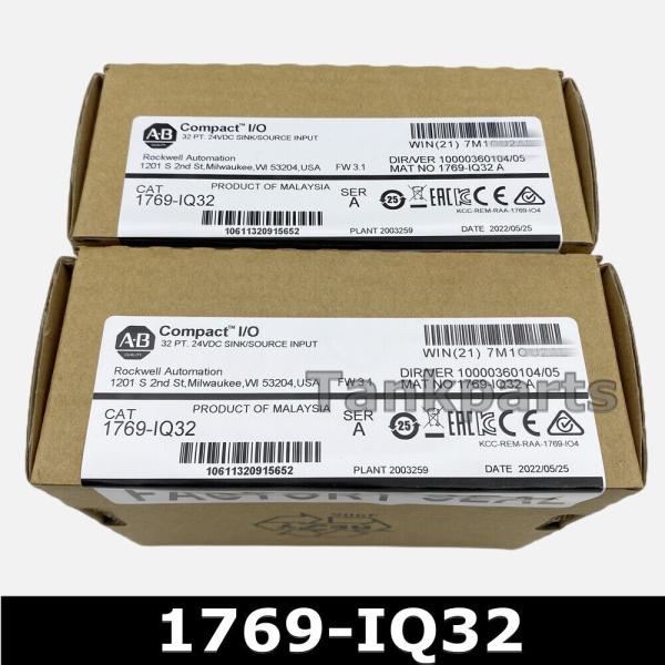 AB 1769-IQ32 CompactLogix 32 Pt 24VDC Input Module FW3.1 New Sealed 1769IQ32 TXAB 1769-IQ32 CompactLogix 32 PT 24VDC入力モジ...