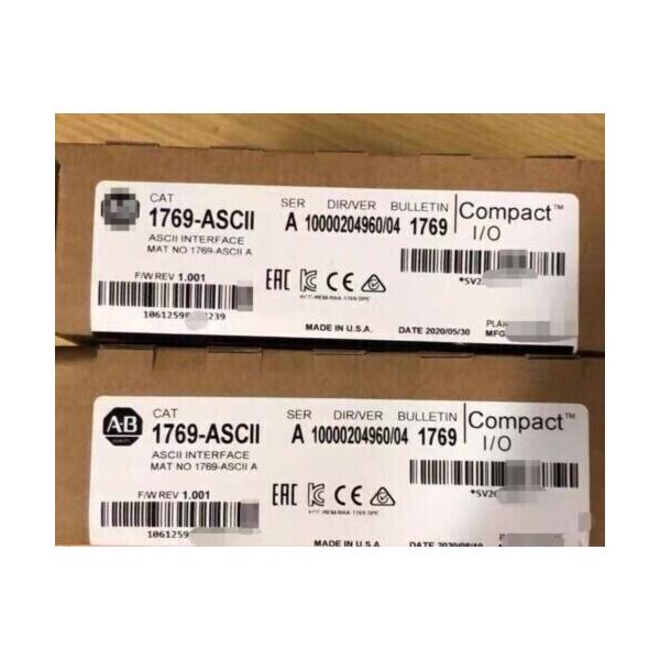 Sealed Allen Bradley 1769-ASCII SER A CompactLogix ASCII Interface Module密閉されたアレンブラッドリー1769-ascii ser a compactlogix asc...