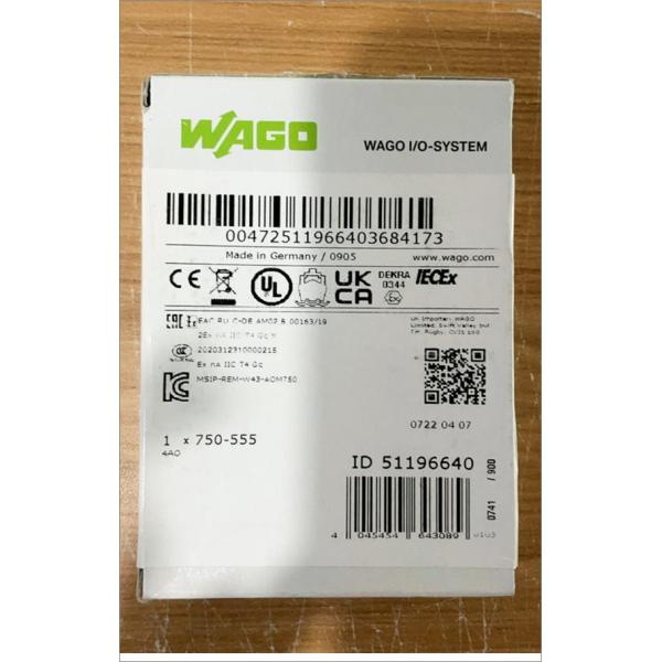 NEW Wago 750-555 750555 Buscoupler DeviceNet Module PLC Adapter IN BOX新しいWAGO 750-555 750555 Buscoupler Devicenet Module...