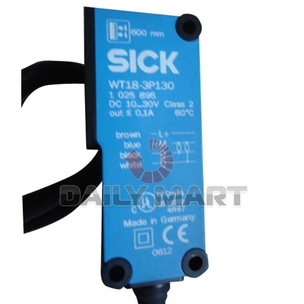 SICK NEW WT18-3P130 PLC REFLEX PHOTOELECTRIC PROXIMITY SWITCH SENSOR, PNP 2M病気の新しいWT18-3P130 PLC反射光電気近接スイッチセンサー、PNP 2M