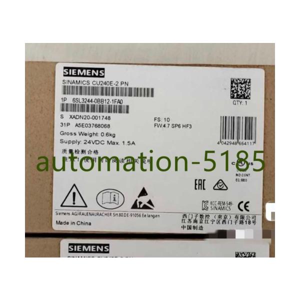 Siemens G120 series CU240E-2PN control unit 6SL3244-0BB12-1FA0 newSiemens G120シリーズCU240E-2PNコントロールユニット6SL3244-0BB12-1FA0...