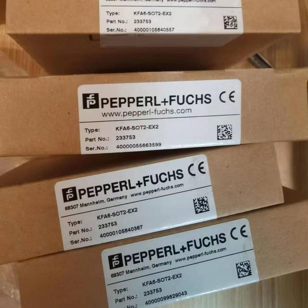 1x PEPPERL+FUCHS KFA6-SOT2-Ex2 SWITCH AMPLIFIER P/N: 2337531x PEPPELL+FUCHS KFA6-SOT2-EX2スイッチアンプP/N：233753