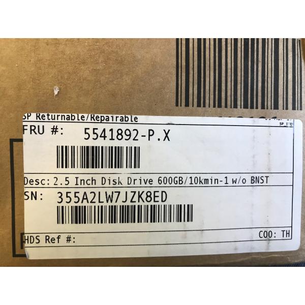 ※他店舗でも販売を行っておりますため、ご購入前に在庫確認をお願いいたします。【うえたPC 店舗直通】電話：050-7116-6012Email：yaue0024@gmail.comHP Hitachi VSP 5541892P 600GB ...