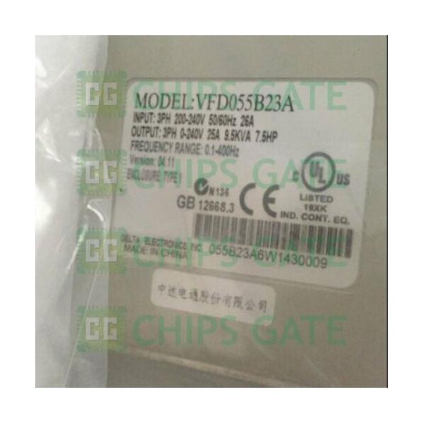 1PCS Delta AC Motor Drive Inverter VFD055B23A VFD-B 7.5HP 3 Phase VARIABLE FRE1PCSデルタACモータードライブインバーターVFD055B23A VFD-B 7....