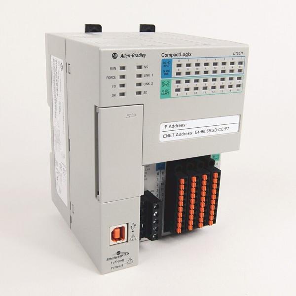 Allen-Bradley 1769-L16ER-BB1B CompactLogix 384KB  DI/DO Ethernet  ControllerAllen-Bradley 1769-L16ER-BB1B CompactLogix 3...