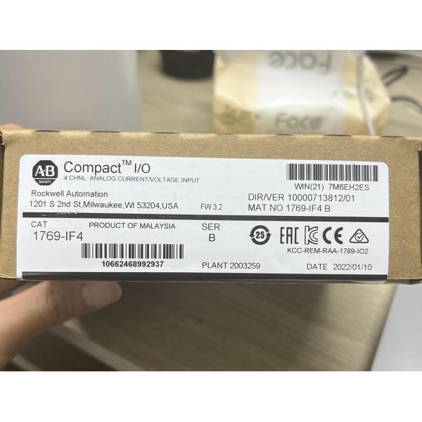 Allen Bradley 1769-IF4 /B CompactLogix 4 Pt A/I C and V Module New Sealed PLCAllen Bradley 1769-IF4 /B CompactLogix 4 PT...