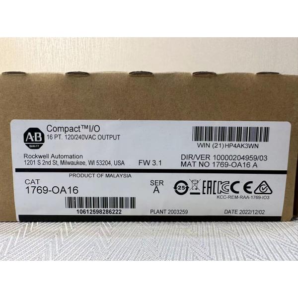 Allen Bradley 1769-OA16 SER A CompactLogix 120/240V AC Output SurplusAllen Bradley 1769-OA16 Ser A CompactLogix 120/240V...