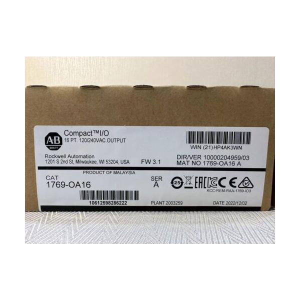 New AB 1769-OA16 /A CompactLogix 16 Pt 240VAC D/O Module AB 1769OA16 SealedNew AB 1769-OA16 /A CompactLogix 16 PT 240VAC...