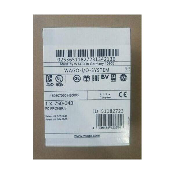 WAGO 750-343 Buscoupler DeviceNet Module PLC Adapter 750343WAGO 750-343 Buscoupler Devicenet Module PLC Adapter 750343