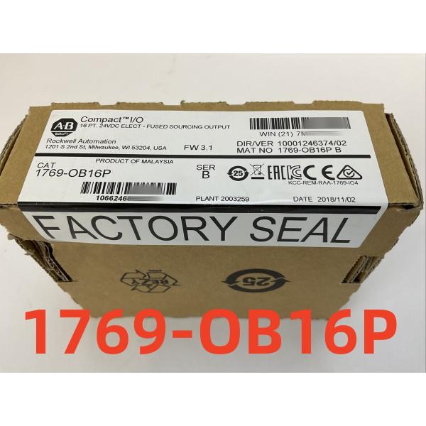 AB 1769-OB16P /B CompactLogix 16 Pt Prot D/O Module New Factory Sealed 1769OB16PAB 1769-OB16P /B CompactLogix 16 Pt Prot...