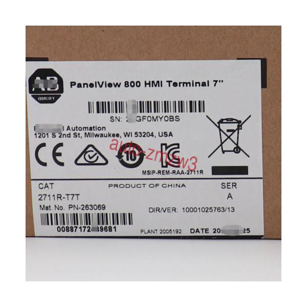 2711R-T7T PANELVIEW 800 7-INCH HMI TERMINAL New Factory Sealed 2711R-T7T 1pcs2711R-T7T PANELVIEW 800 7-INCH HMIターミナル新しい工...