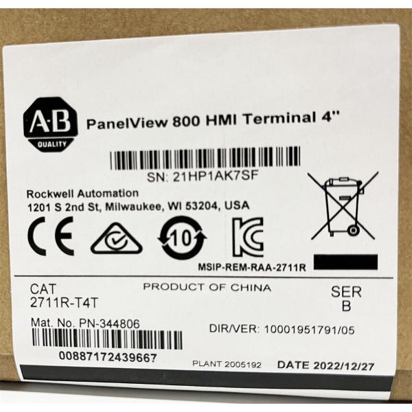 Sealed Allen Bradley 2711R-T4T Panelview 800 Terminal 4'' 4 nches AB 2711RT4T密閉アレンブラッドリー2711R-T4Tパネルビュー800ターミナル4 '' 4 NC...