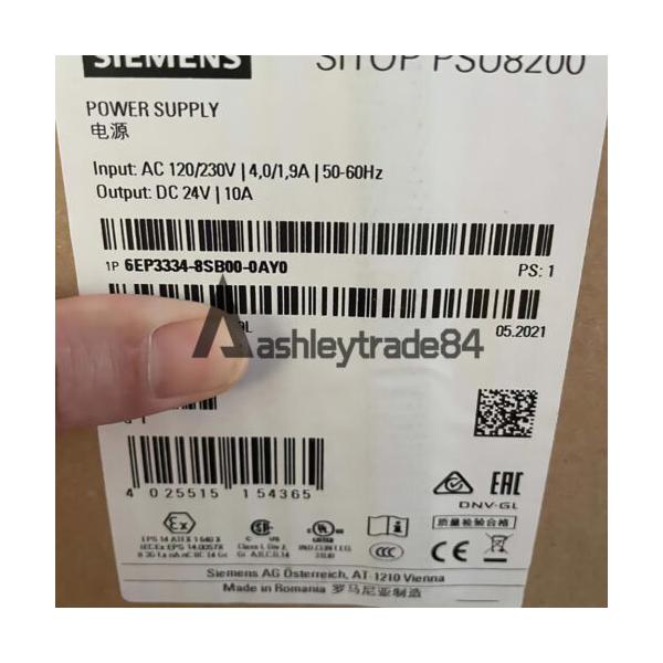Ein Neu Siemens Netzteil 6EP3334-8SB00-0AY0Ein Neu Siemens Netzteil 6EP3334-8SB00-0ay0