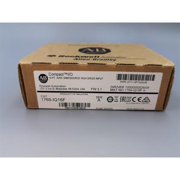 Allen-Bradley 1769-IQ16F CompactLogix 24V DC High-Speed Input Module 16-Point, AAllen-Bradley 1769-IQ16F CompactLogix 24...
