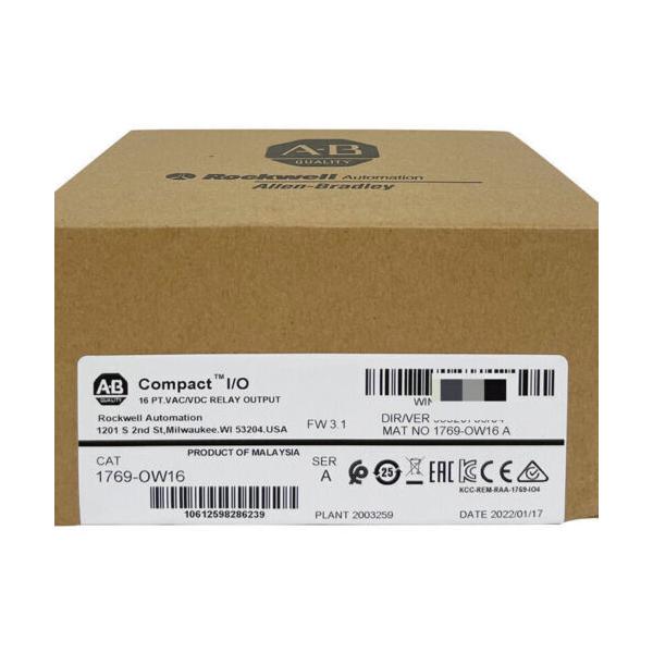 2022 Newest Allen Bradley 1769-OW16 CompactLogix Relay Output Module 1769OW16 US2022最新のアレンブラッドリー1769-OW16 CompactLogixリレ...