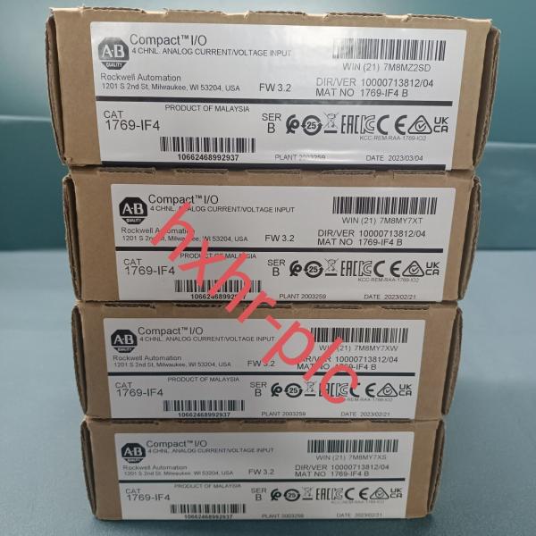 1769-IF4 FACTORY SEALED SER B Allen Bradley CompactLogix 4 Pt A/I C and V Module1769-IF4工場密閉Ser B Allen Bradley CompactL...