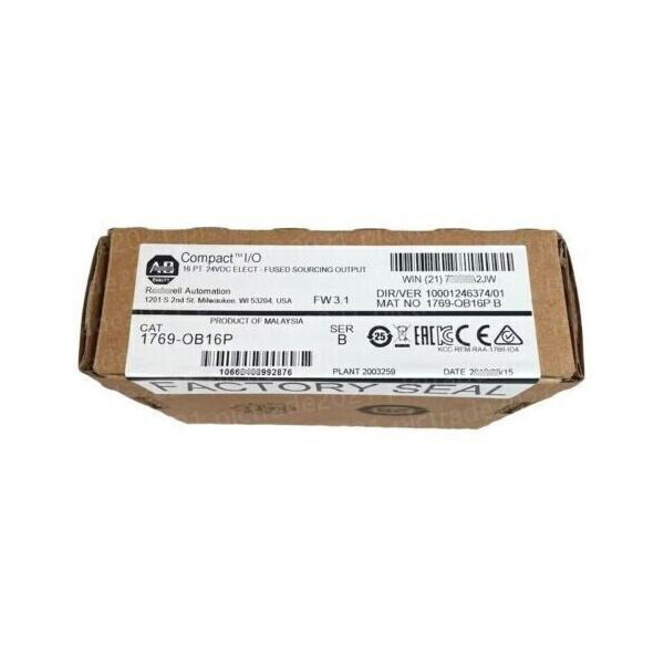 1769-OB16P CompactLogix 16 Pt D/O Module 1769OB16P AB Factory Sealed 1PCS1769-OB16P CompactLogix 16 PT D/Oモジュール1769OB16P...