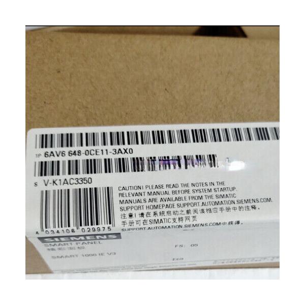 1 PCS New 6AV6648-0CE11-3AX0 Siemens SMART 1000IE V3 Touch Screen1 PCS NEW 6AV6648-0CE11-3AX0 SIEMENS SMART 1000IE V3タッチ...