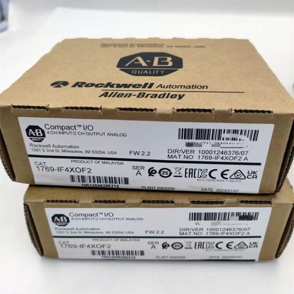 Allen Bradley 1769-IF4XOF2 CompactLogix 6 Pt A/I and A/O Module 2021 Sealed NewAllen Bradley 1769-IF4XOF2 CompactLogix 6...