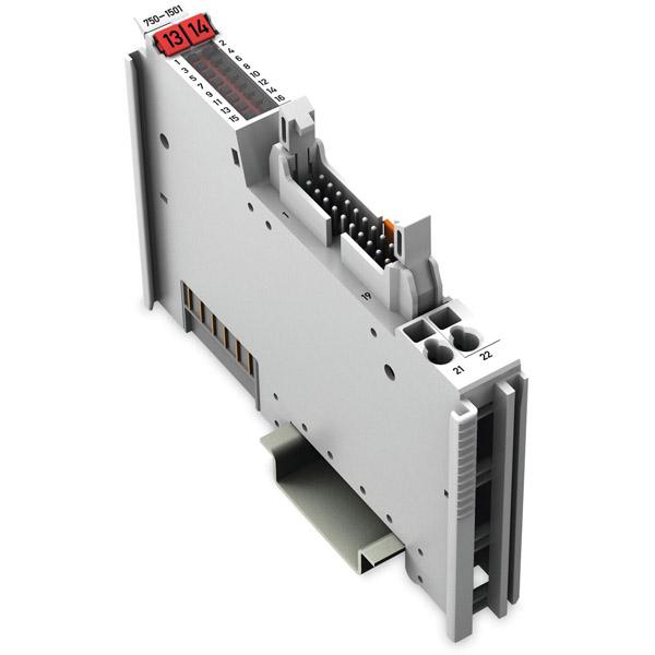 Standard DC digital output slice module - Wago (750 series) - 16DO; 24Vdc; 0.5A; LSS; Ribbon Cable - 16I/O [16DO (16 x d...