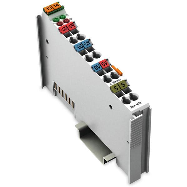 Standard analog input slice module - for weighing / force measurement - Wago (750 series) - 1AI; DMS - 1I/O [1AI (1 x an...