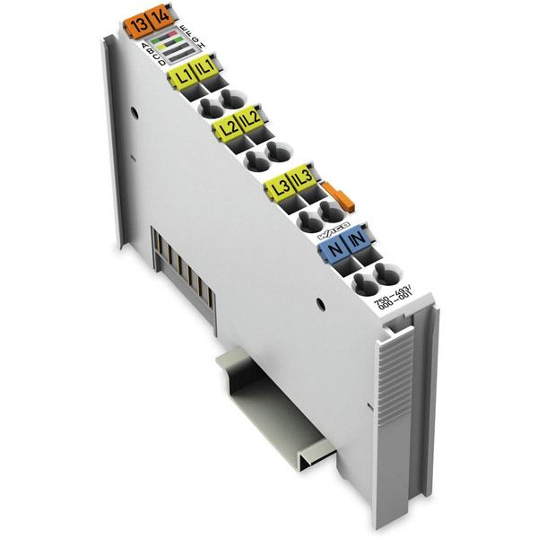 Standard analog input slice module - for 3-phase pwr. measurement - Wago (750 series) - 3-PHASE POM; 480VAC 5A - 6I/O [6...