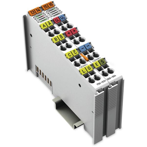 Incremental encod. Interface with binary code + 4 x evaluations - Wago (750 series) - Incremental encod.; RS422; 16bits ...