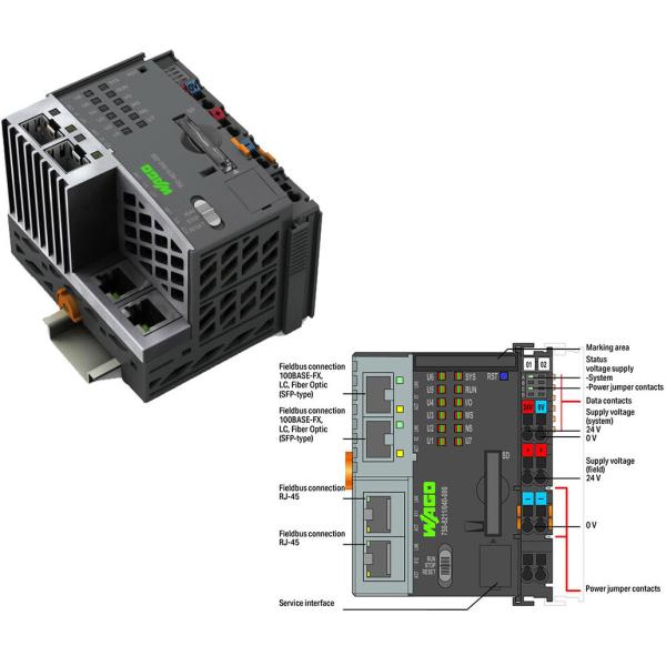Programmable Logic Controller (PLC) CPU unit with extended temperature range - Wago (750 PFC200 XTR series) - PFC200; G2...