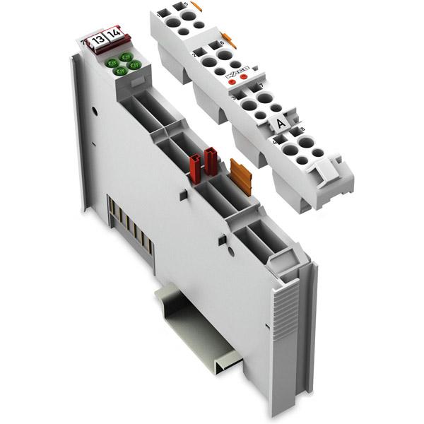 Pluggable DC digital output slice module - Wago (753 series) - 4DO; 24Vdc; 0.5A; LSS - 4I/O [4DO (4 x digital outputs (2...