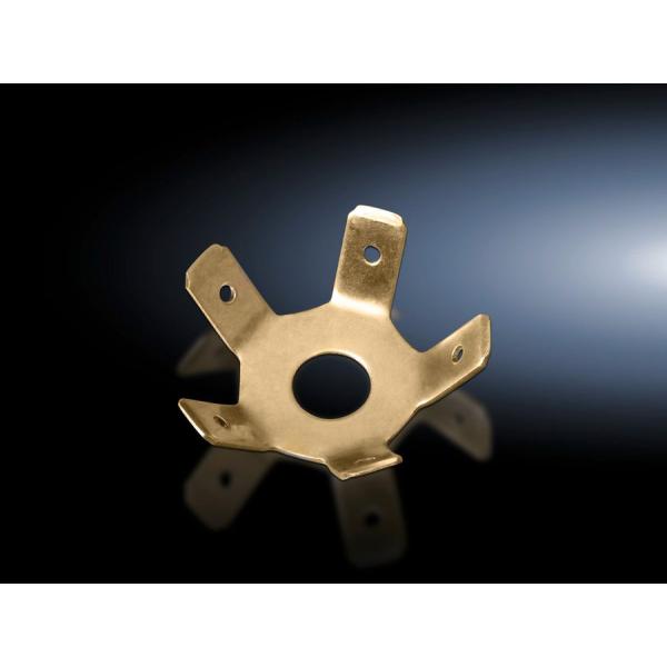 Potential equalization star - for 8mm earthing bolt / 6.3mm flat-pin connector - Rittal - #7548210 - equivalent to IT 75...