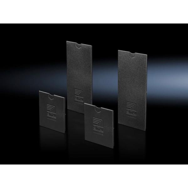 Cover cap - for base/plinth component - Rittal (TS8 baying systems series) - #8601130 - H100mm - Black (RAL 9005) - ABS ...