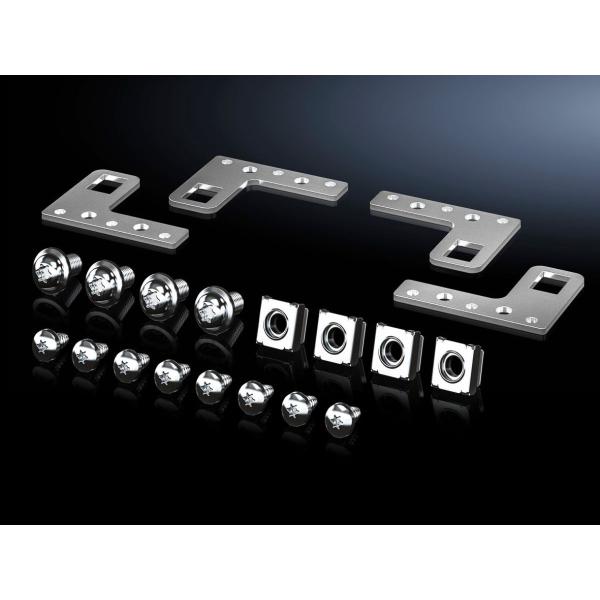 Partial mounting plate holder - Rittal (VX25 Baying system series) - #8617655 - passivated Zinc plated sheet steel - equ...