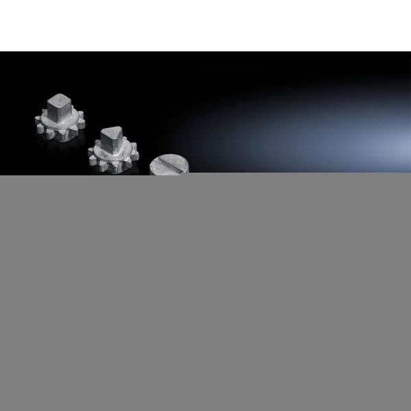 Lock insert - G design - screwdriver shape - Rittal (VX25 Baying system series) - #8618304 - die-cast Zinc - equivalent ...