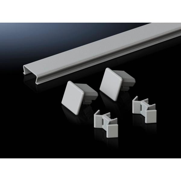 Top baying cover - Rittal (VX25 Baying system series) - #8800845 - for D400mm encl. - Light gray (RAL 7035) - plastic - ...