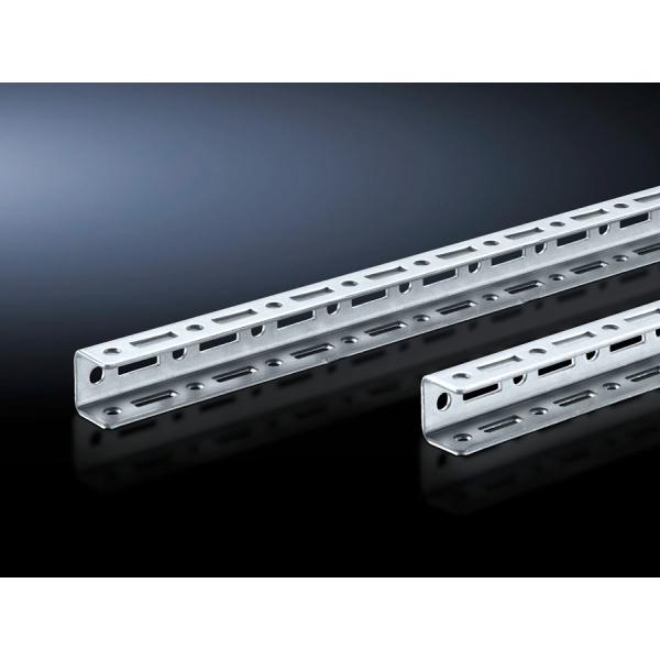 Punched rail - Rittal (TS8 baying systems series) - #9673915 - H17mm x W17mm - 62.5mm length - Zinc-plated Carbon steel ...