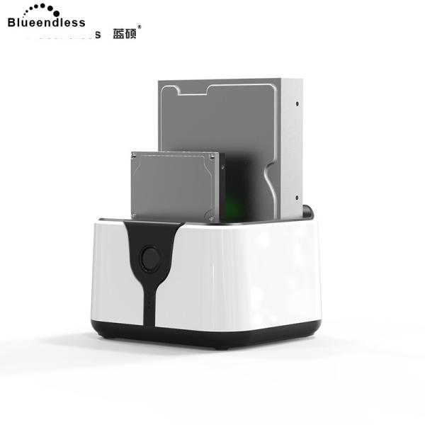 Blueendless 2ベイsata hdd usb3.0ハードドライブhddドッキングステーションケースhdd 3.5インチhddエンクロージャコピーデータサポート1テラバイトハードディスクHD05