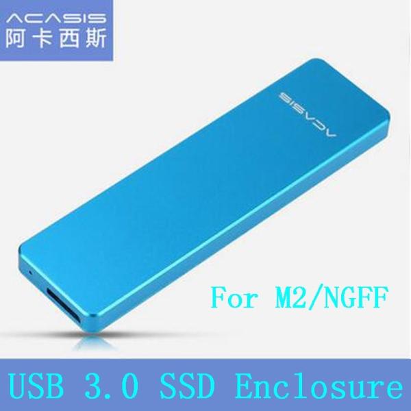 高品質acasis FA-2423ハードディスクドライブボックスm2/ngffにusb3.0 m.2 ssdエンクロージャケース外付けhddボックス用2242/2260/2280FA-2423