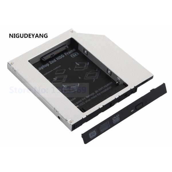 Nigudeyangセカンドhddハードディスクドライブideキャディーアダプタソニーのvaio vgn cr31s/lスワップDVR-KD08 dvd12.7mm IDE-SATA