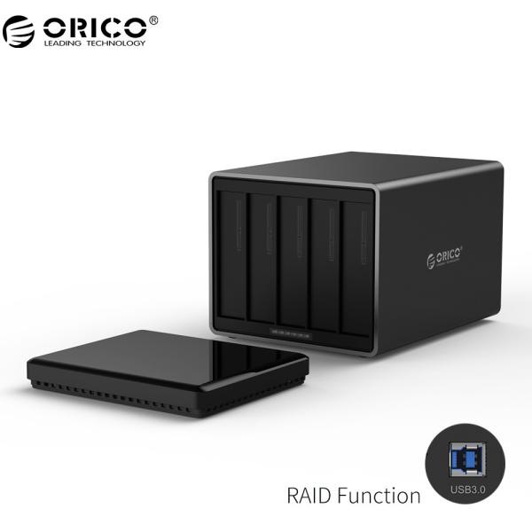 オリコNS500RU3 5ベイusb3.0ハードドライブドックでraidサポート50テラバイト収納5 gbps uasp 12V6. 5aアダプタツール送料hddエンクロージャORICO NS500RU3