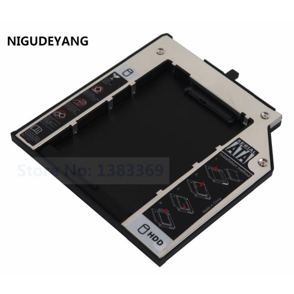 Nigudeyangセカンドsata ssd hddオプティカルベイキャディエンクロージャ用IBMレノボthinkpad x200 x201 x220ウルトラベース9.5mm SATA
