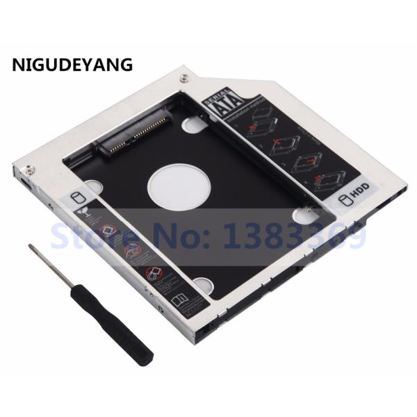Nigudeyangセカンドsata hdd ssdハードドライブキャディーアダプタ用レノボy410 Y410P Y410PT z500Superslim-01