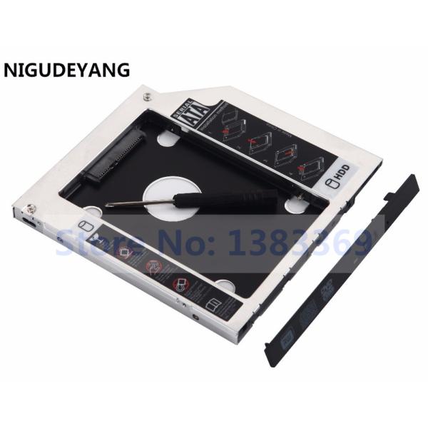 Nigudeyangセカンドssd hddハードディスクドライブフレームキャディーアダプタ用hp zbook g2置き換えるbu20n dvd奇数Superslim-01