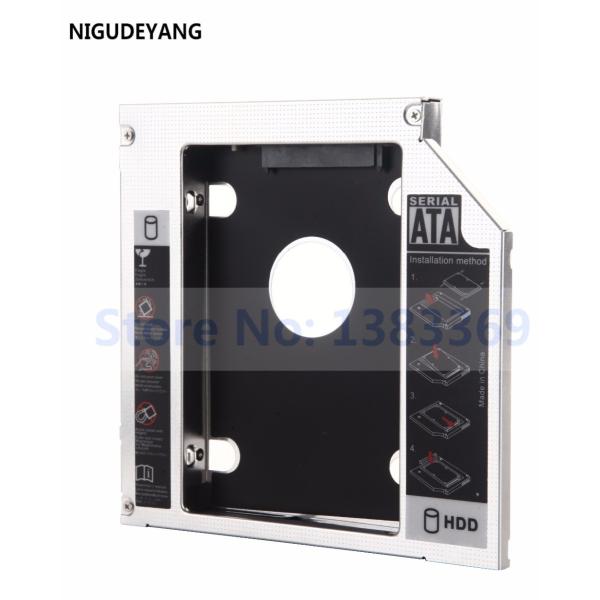 Nigudeyangセカンドハードディスクドライブhdd ssdキャディー用hp pavilion dv6 dv6-6b56er dv6-3181ssSlim-01
