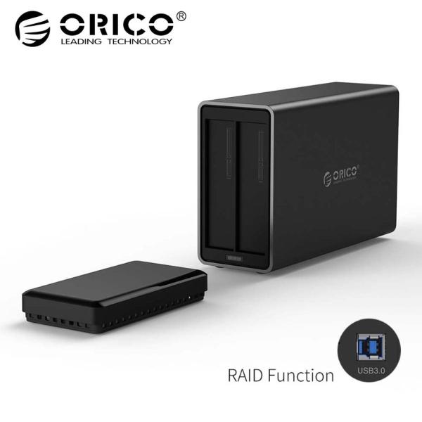 オリコ NS200RU3 2 ベイ USB3.0 ハードドライブドックで Raid サポート 20 テラバイト収納 USB3.0 5 5gbps UASP と 12V4A アダプタ HDD エンクロージャORICO NS200RU3Black